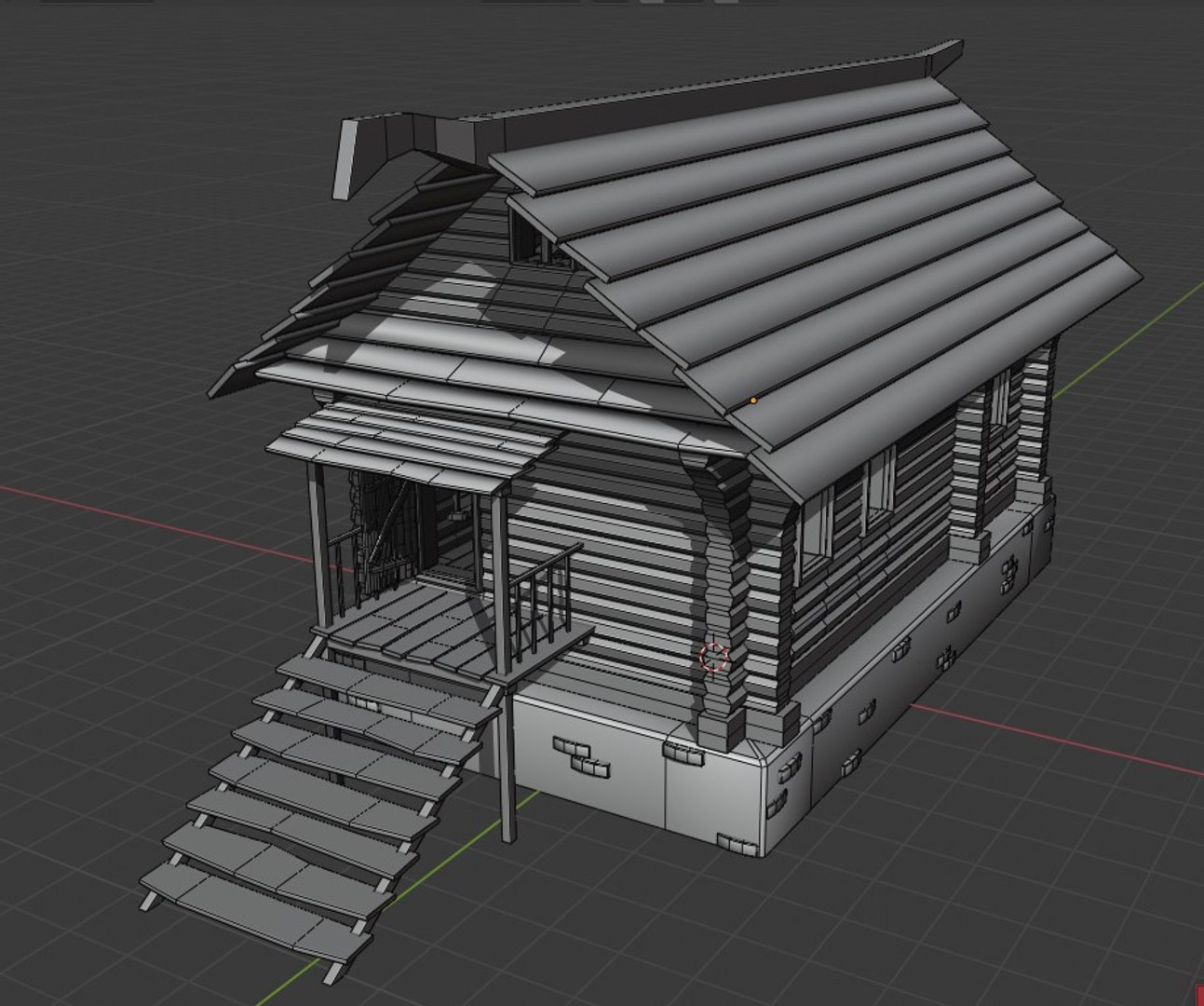 3D Model Wooden Hut - TurboSquid 1595413