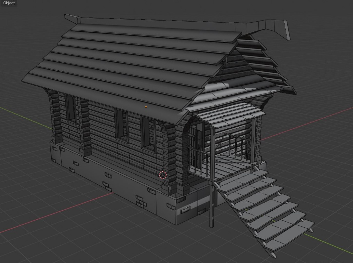 3D Model Wooden Hut - TurboSquid 1595413