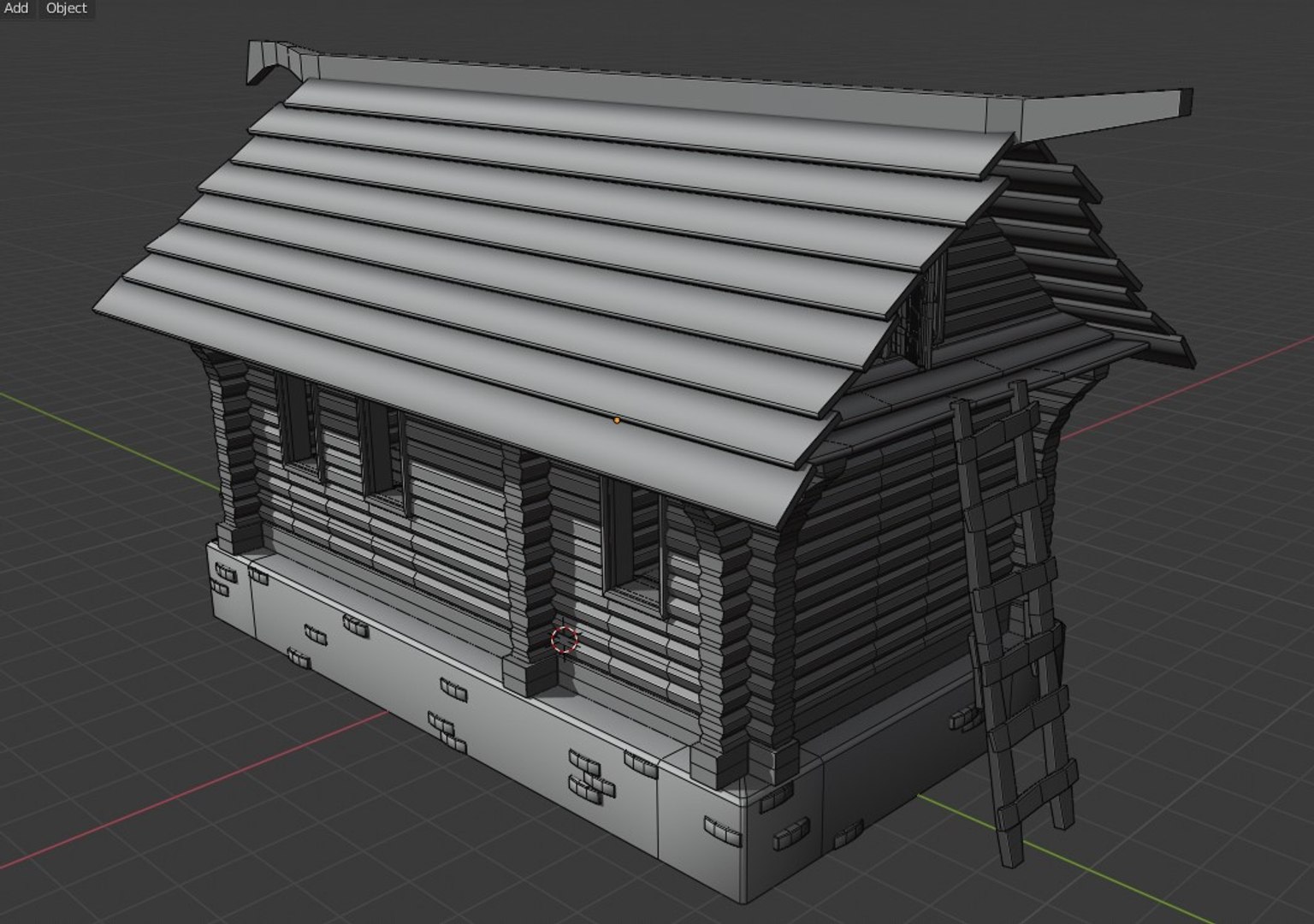 3D Model Wooden Hut - TurboSquid 1595413