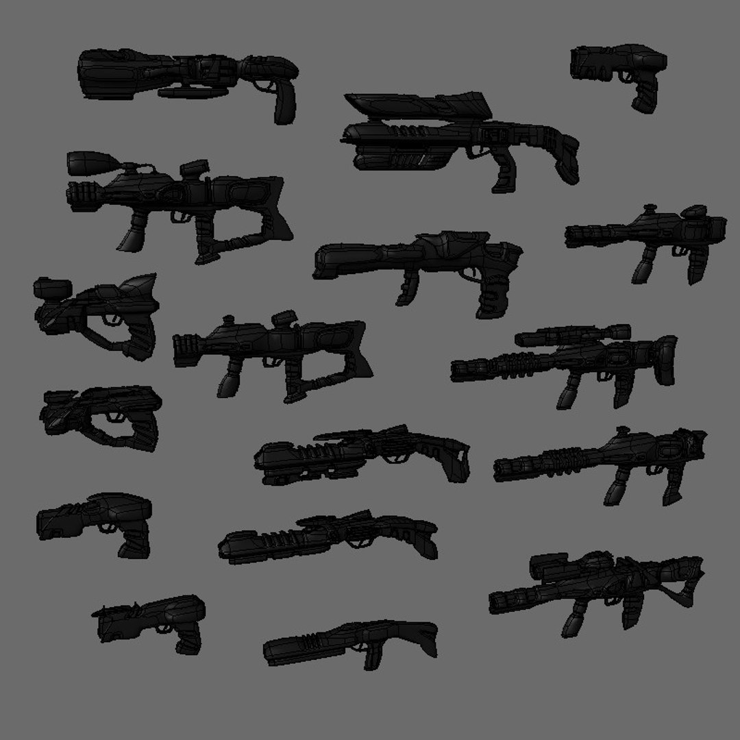 3d Weapons Model