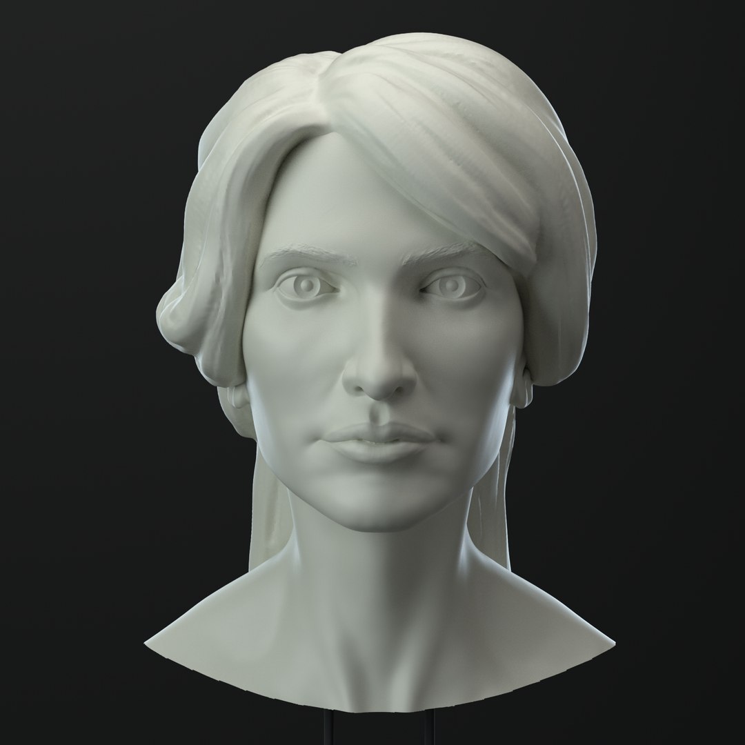 3D Female Head Model - TurboSquid 1390395