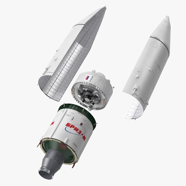 Proton M Rocket Stage 3 with Breeze-M 3D - TurboSquid 1766803