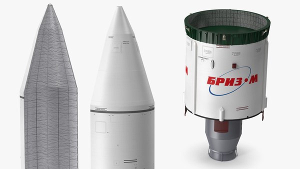 Proton M Rocket Stage 3 with Breeze-M 3D - TurboSquid 1766803