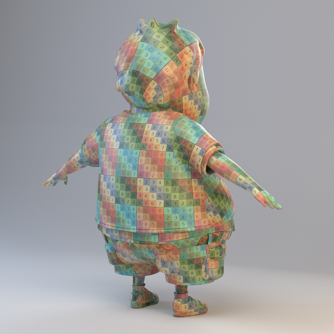 3D Model Cartoon Teenage Fat Boy - TurboSquid 1582286