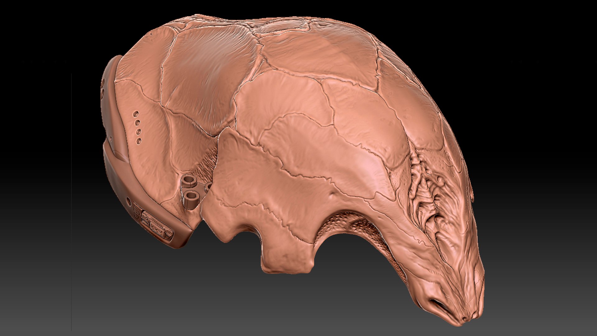 FERAL HELMET 3D MODEL PRINTABLE - STL - FBX - MAX - BLEND 3D Model ...