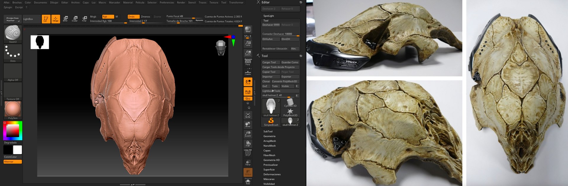 FERAL HELMET 3D MODEL PRINTABLE - STL - FBX - MAX - BLEND 3D model ...