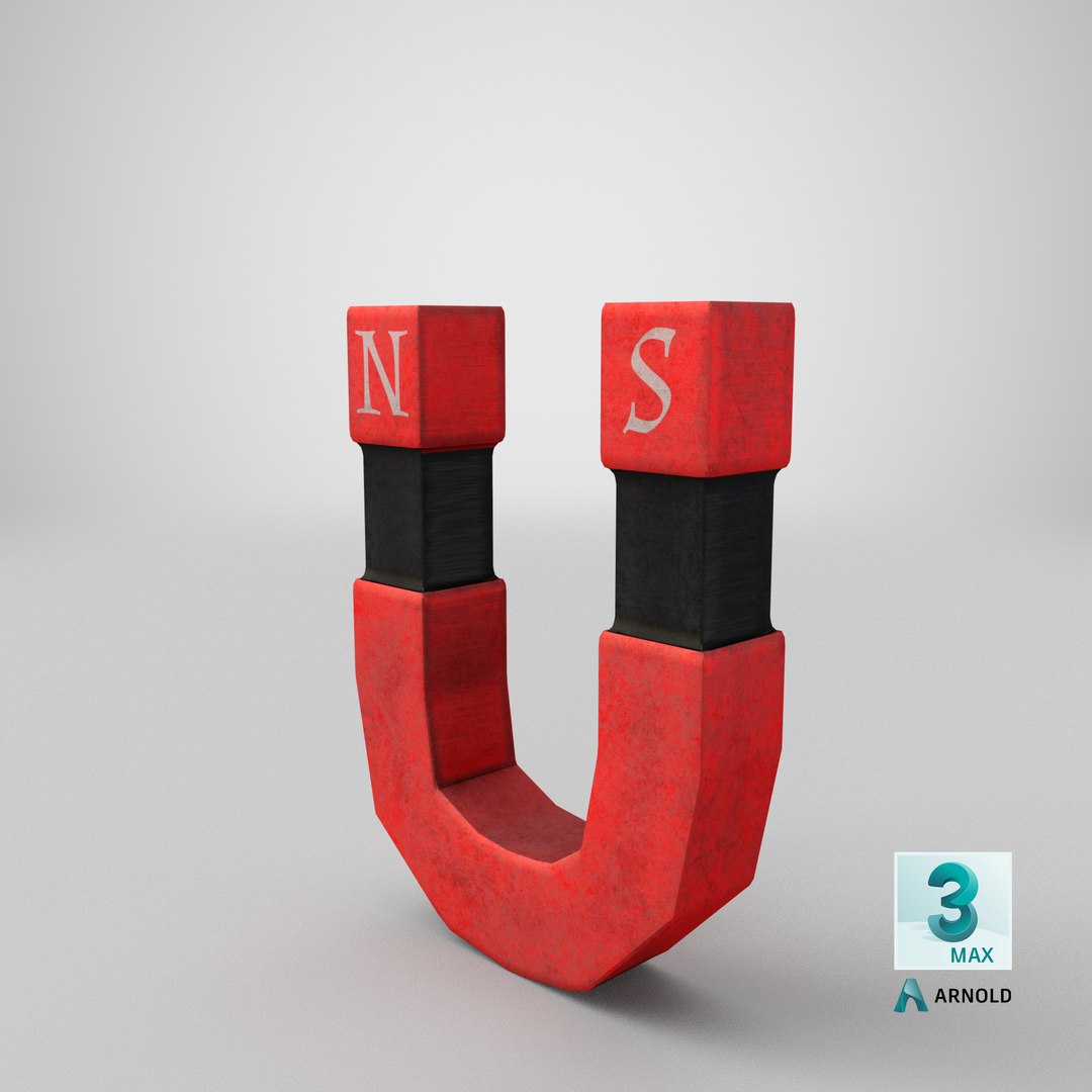 Free Stylized Magnet - Red 3D - TurboSquid 1962104