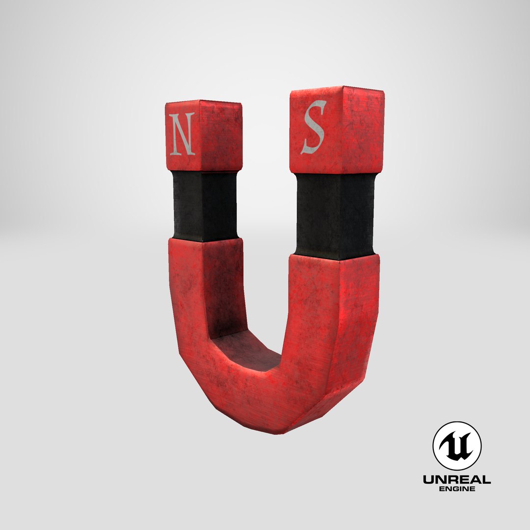 Free Stylized Magnet - Red 3D - TurboSquid 1962104