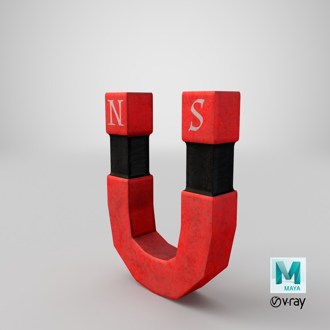 Free Stylized Magnet - Red 3D - TurboSquid 1962104