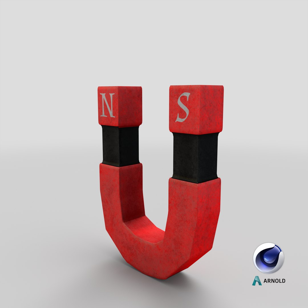 Free Stylized Magnet - Red 3D - TurboSquid 1962104