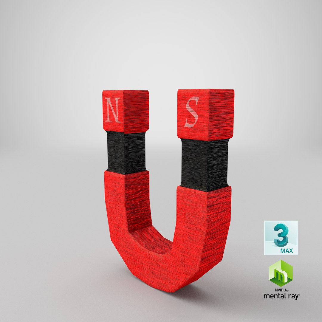 Free Stylized Magnet - Red 3D - TurboSquid 1962104