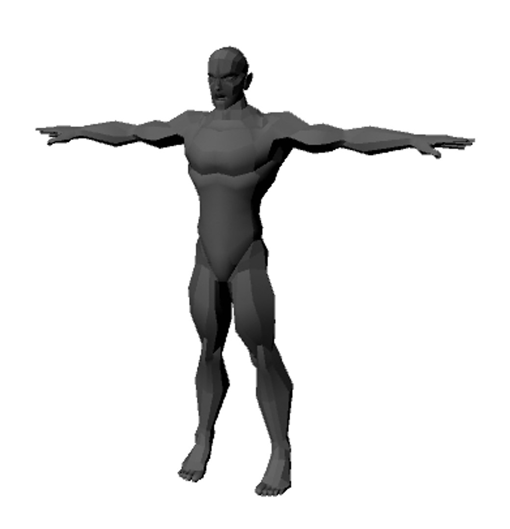 3d obj male base