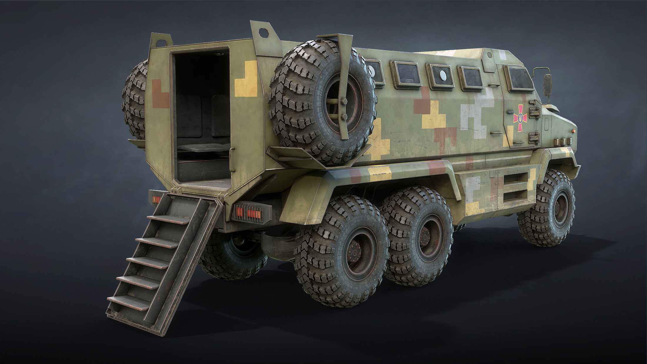 KrAZ 슈렉과 피오나 MPV 3D 모델 - TurboSquid 1889330