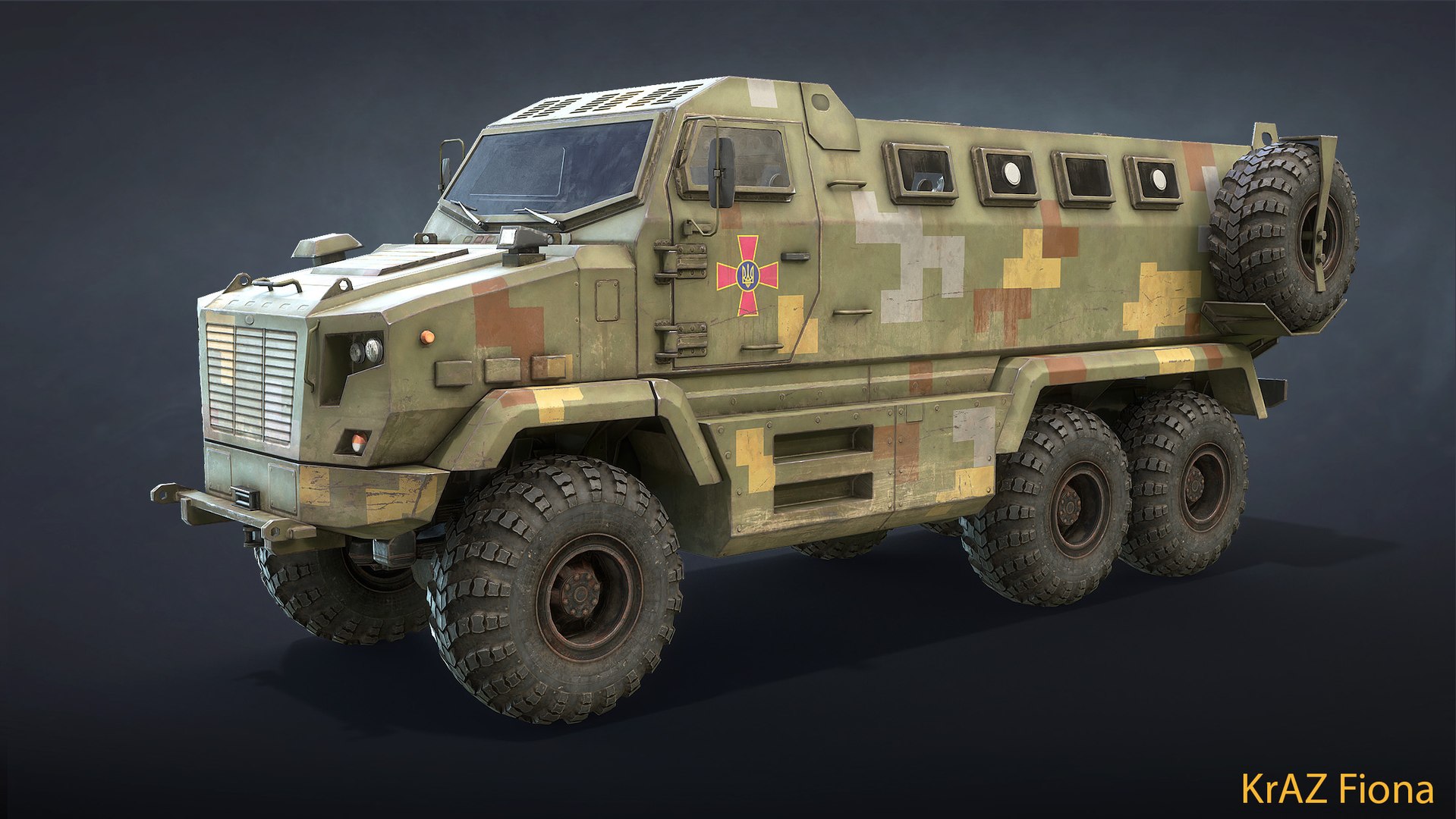 3D KrAZ Shrek And Fiona MPV Model - TurboSquid 1889330