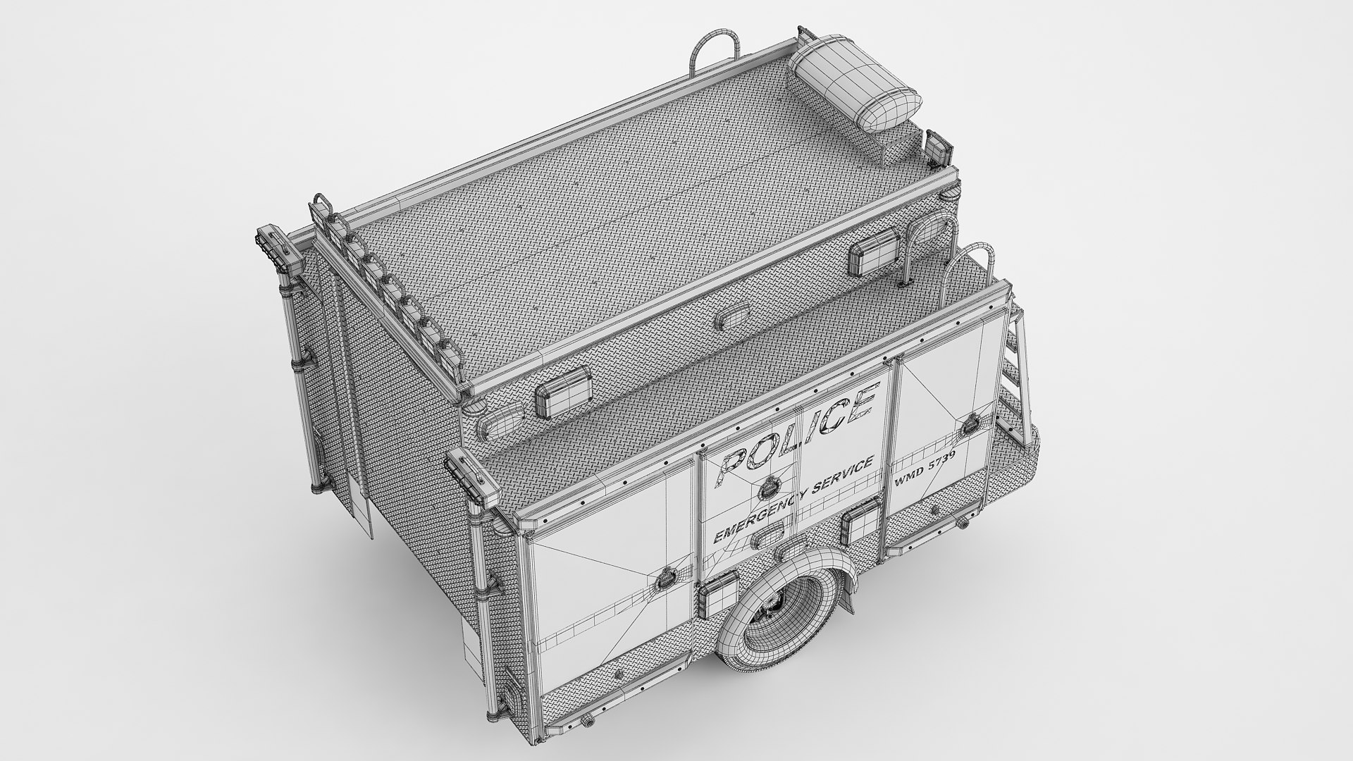 Police Emergency Service Model - TurboSquid 1662313