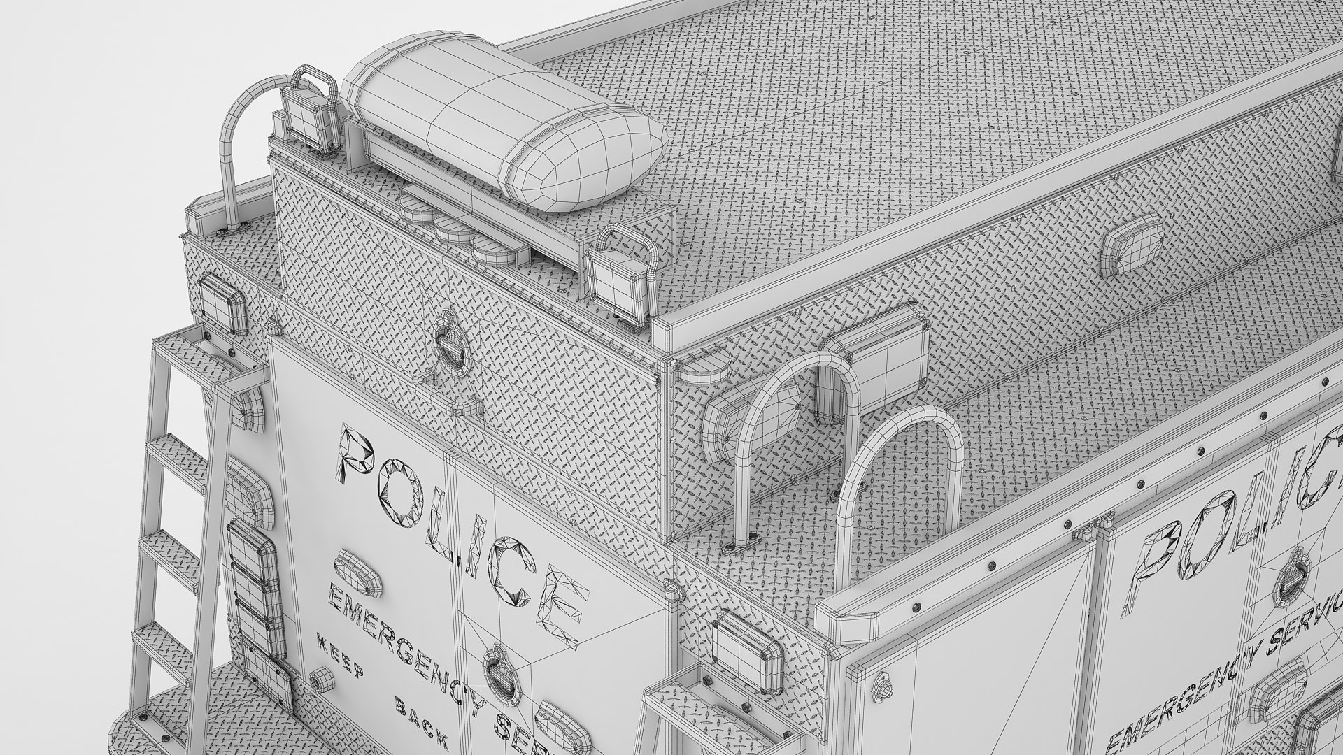 Police Emergency Service Model - TurboSquid 1662313