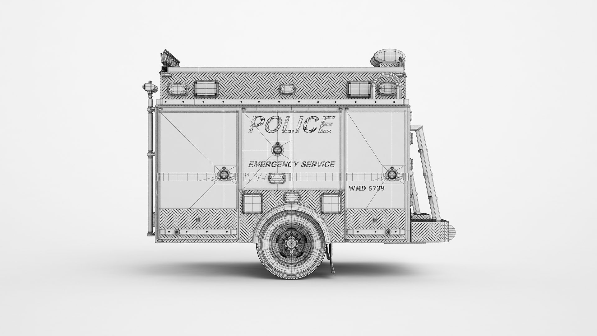 Police Emergency Service Model - TurboSquid 1662313