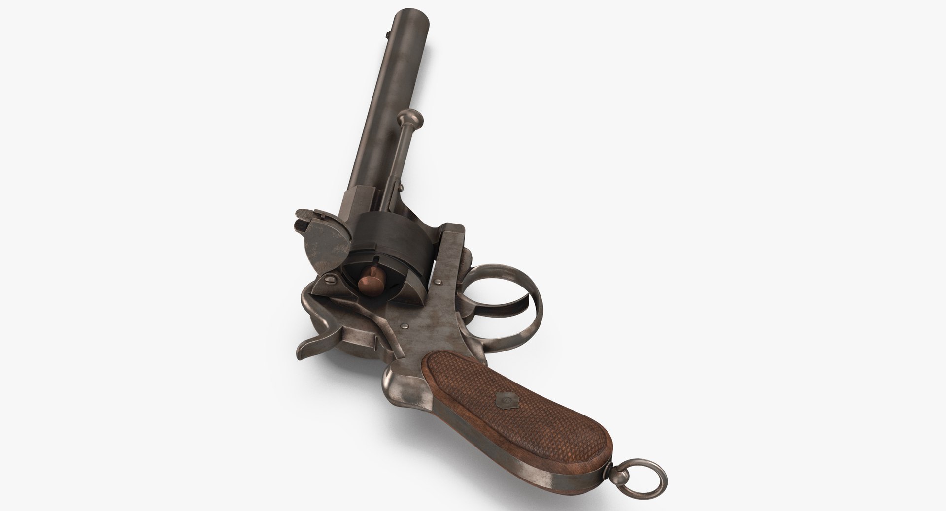 Old Revolver Model - TurboSquid 1257254