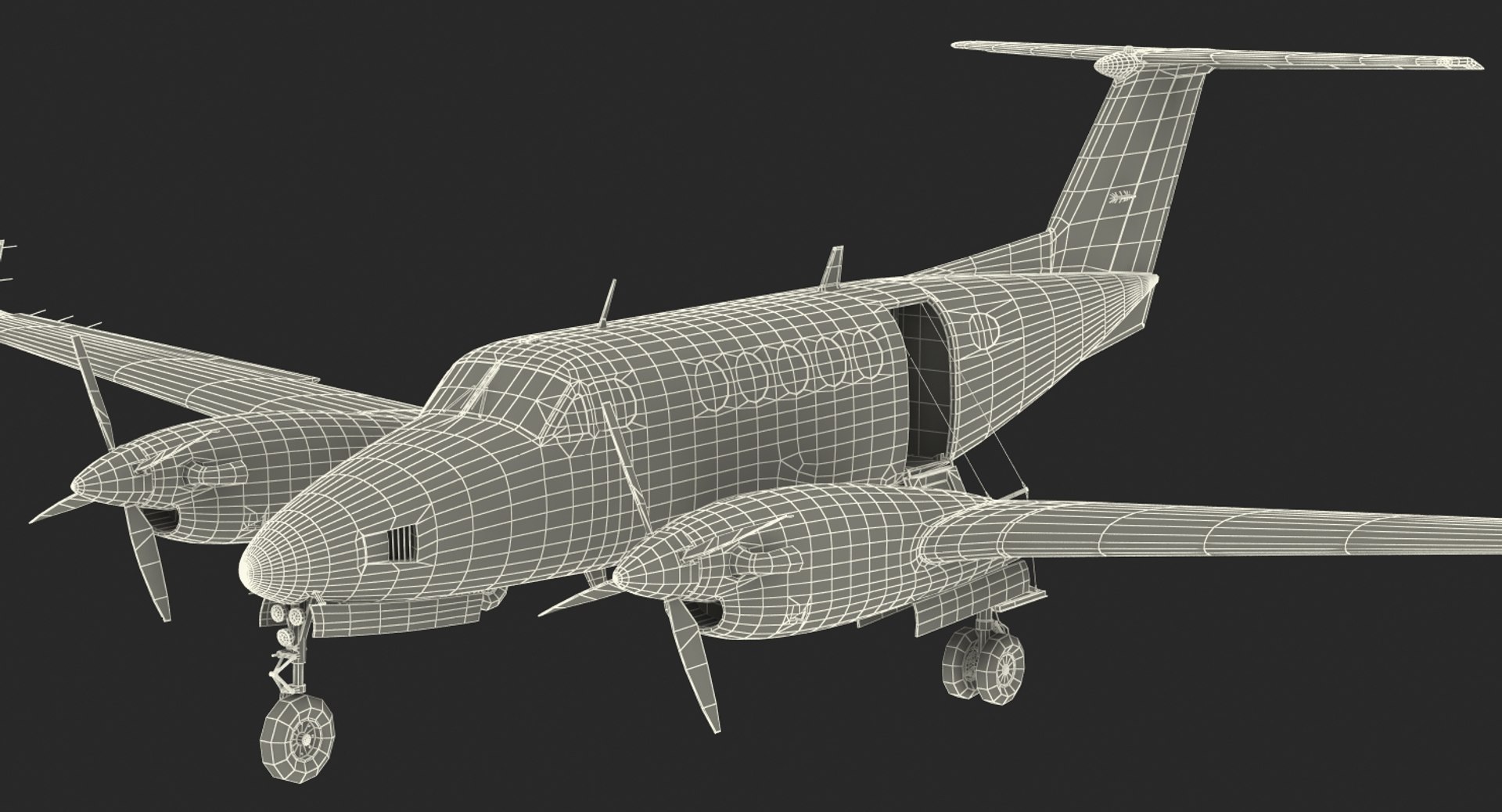 Beechcraft Super King Air 3D Model - TurboSquid 1189509