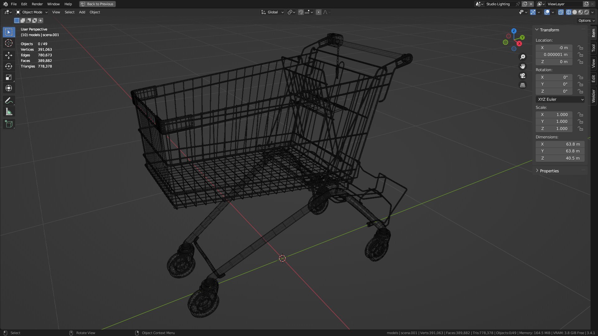 Shopping Cart 3D Model 3D - TurboSquid 2080153