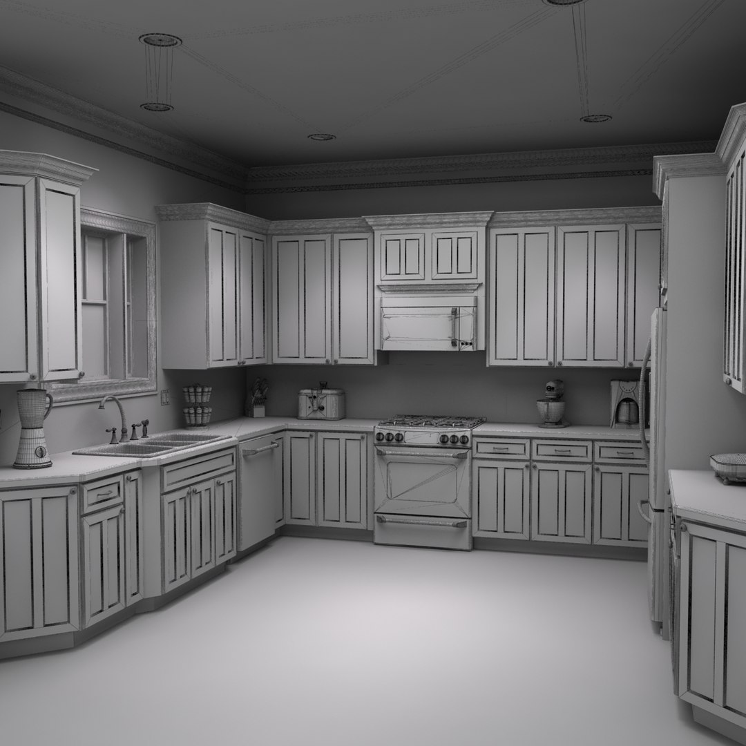 3d Max Kitchen Scene