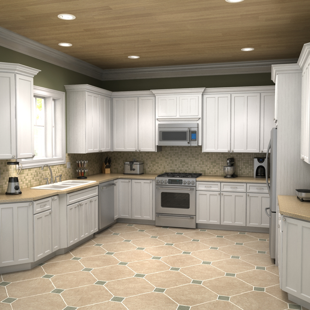 3d max kitchen scene