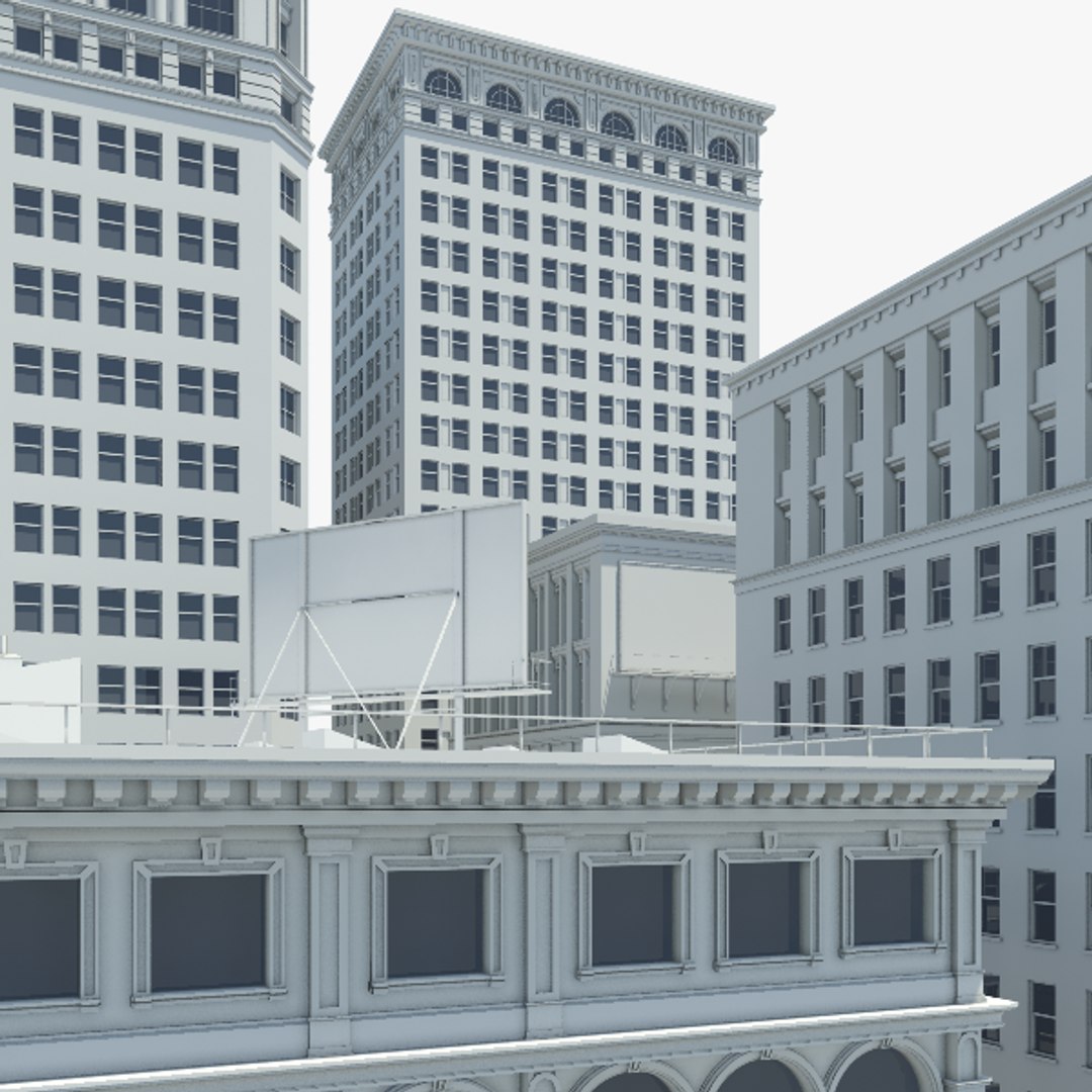 City Buildings 3d Model