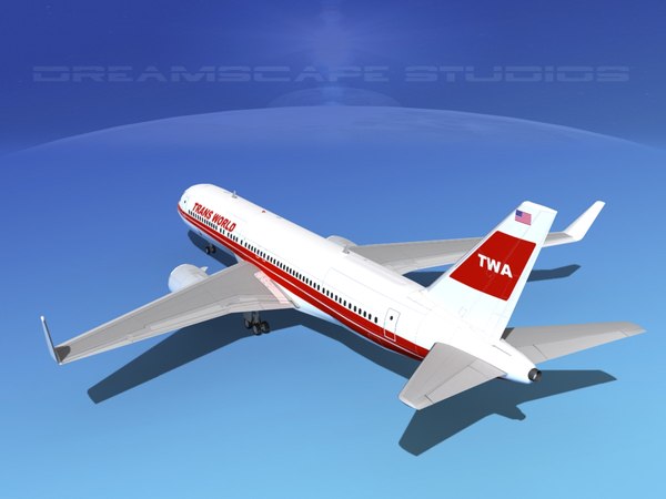 airlines boeing 767 world 3d model