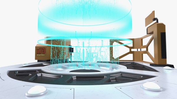 3D model sci fi operating teleport - TurboSquid 1633931