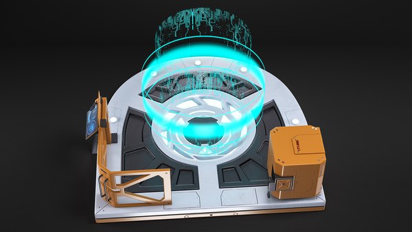 3D model sci fi operating teleport - TurboSquid 1633931