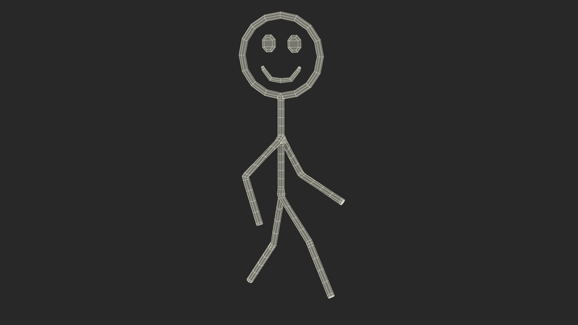 3D Blue Stickman Walking Pose model - TurboSquid 2086200