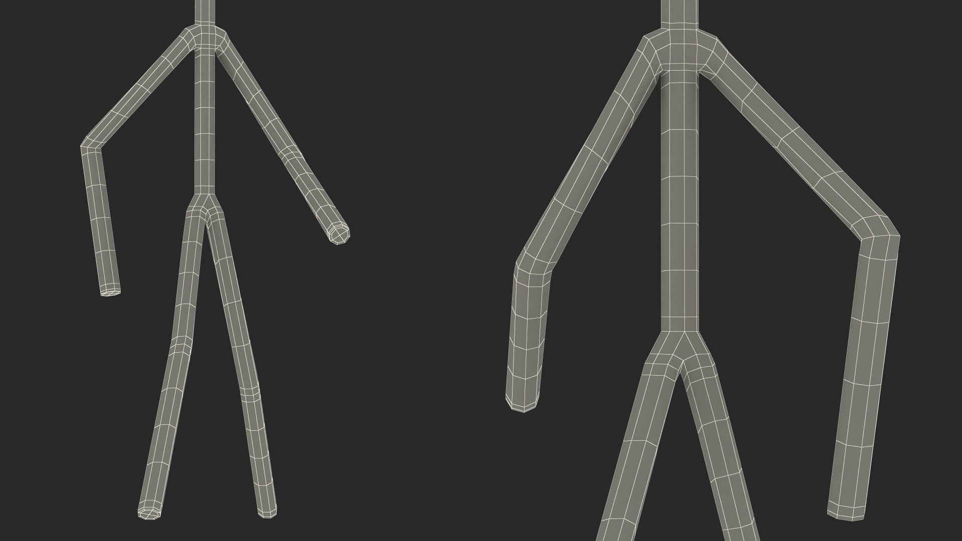 3D Blue Stickman Walking Pose model - TurboSquid 2086200