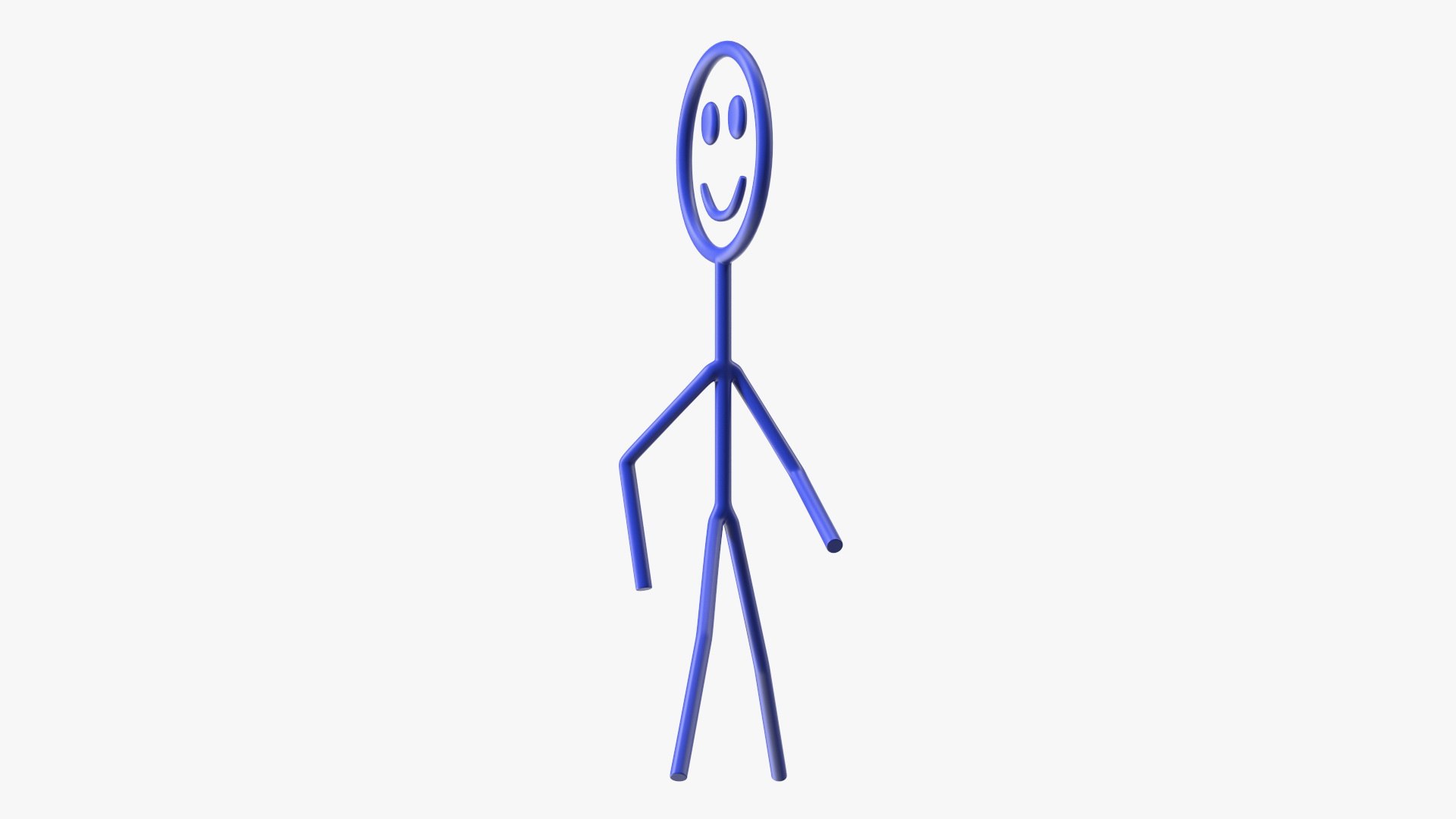 3D Blue Stickman Walking Pose model - TurboSquid 2086200