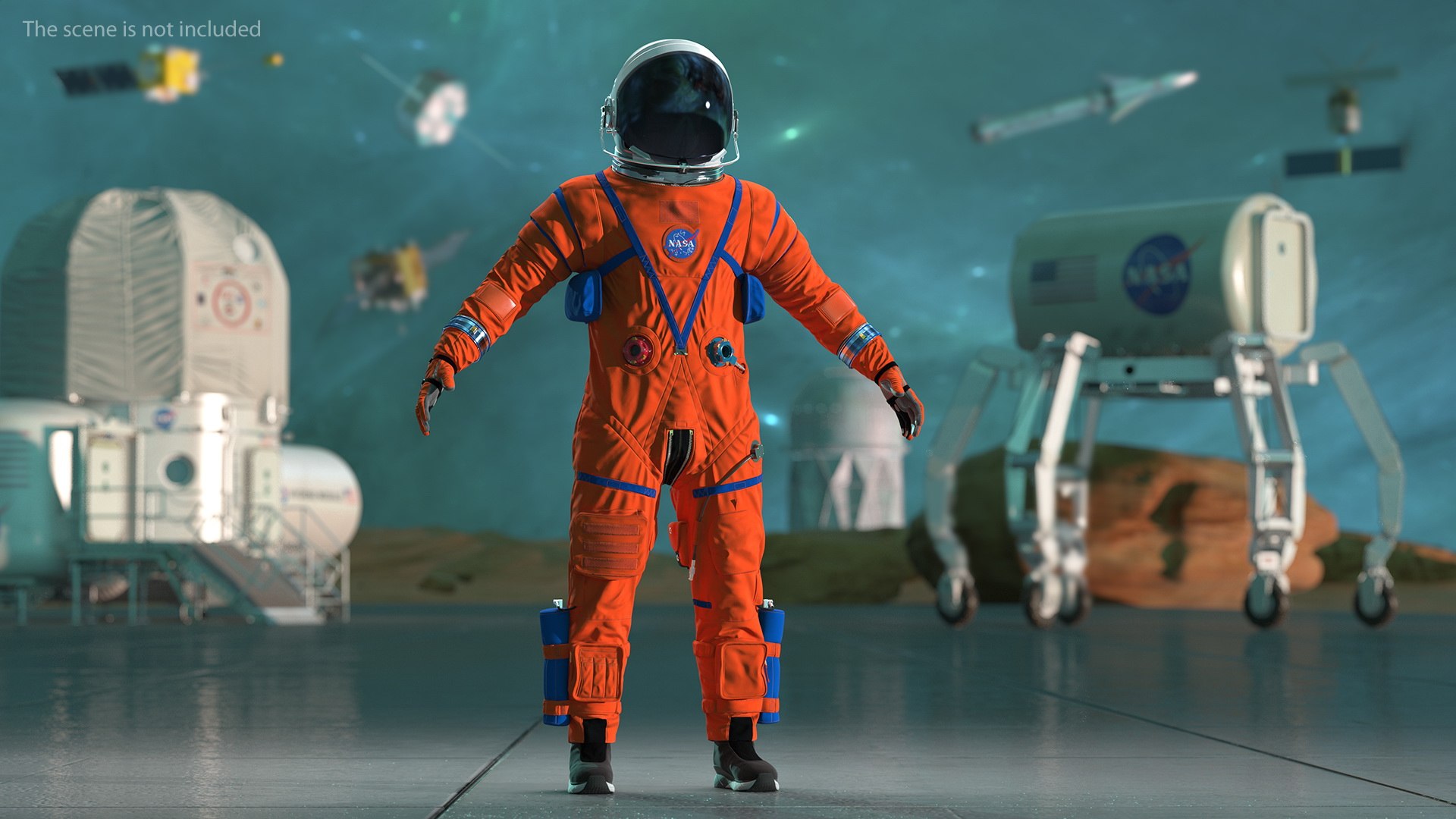 Nasa Ocss Astronaut Spacesuit 3D Model - TurboSquid 1580119