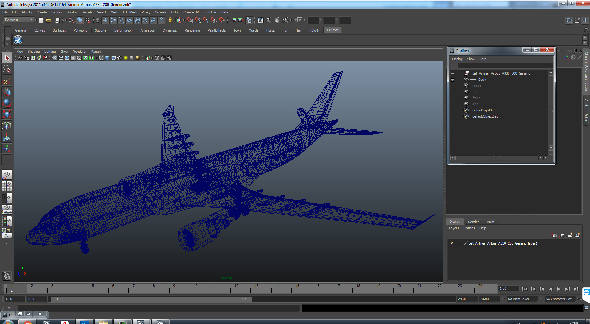 modelo 3d Avión de pasajeros Airbus A330-300 Genérico - TurboSquid 1234467