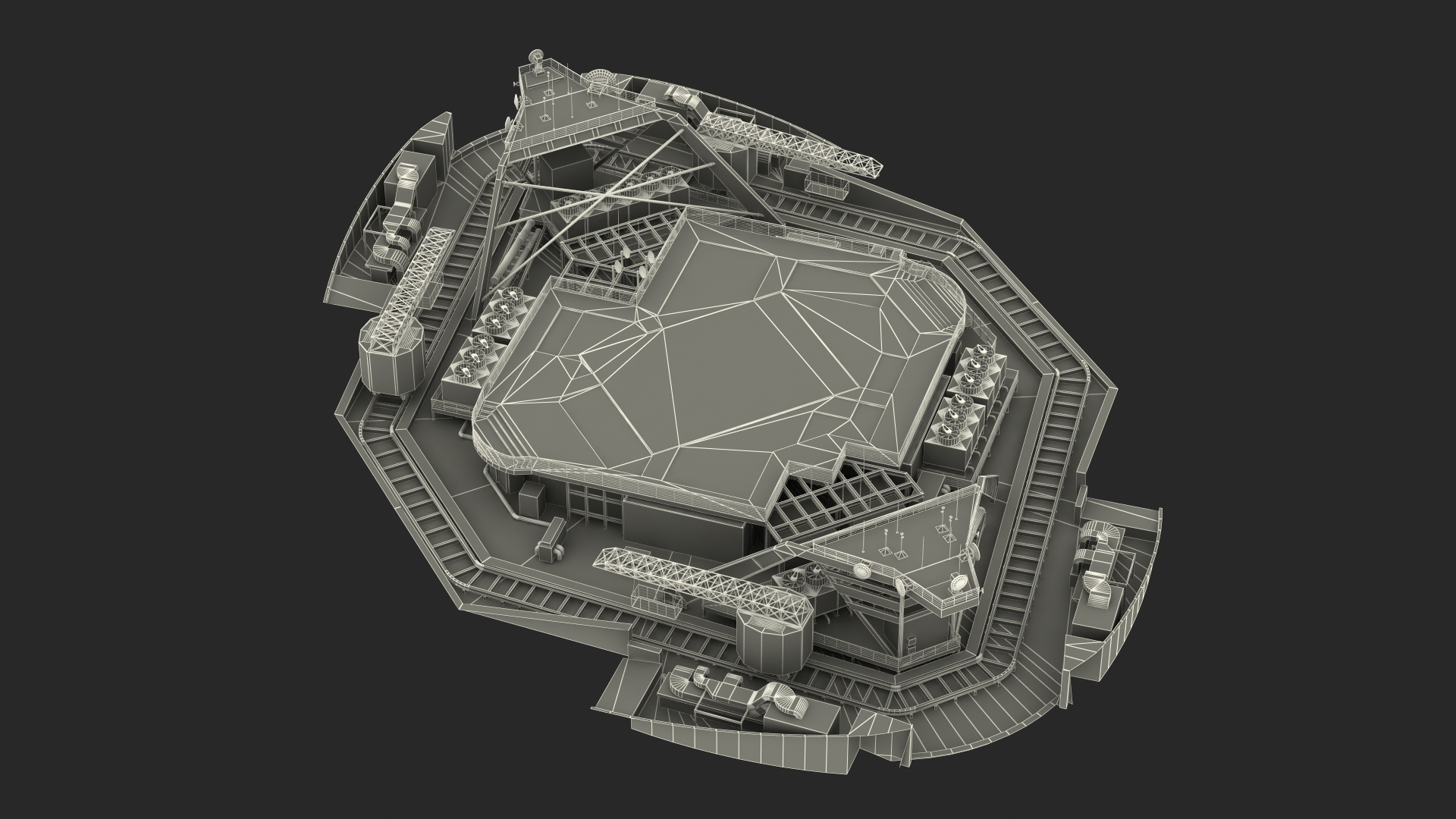 Rooftop Helipad 3D Model - TurboSquid 1878029