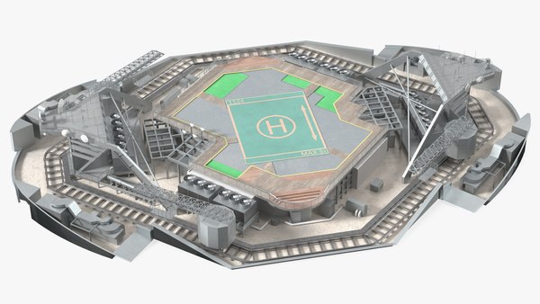 Rooftop Helipad 3D model - TurboSquid 1878029