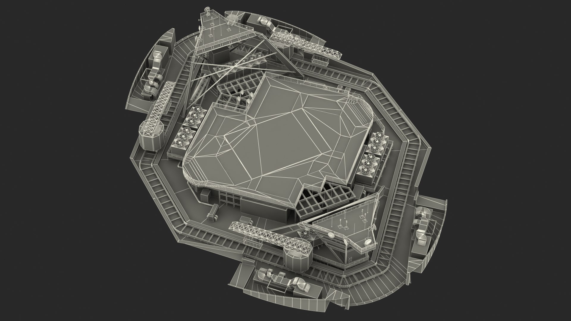 Rooftop Helipad 3D model - TurboSquid 1878029