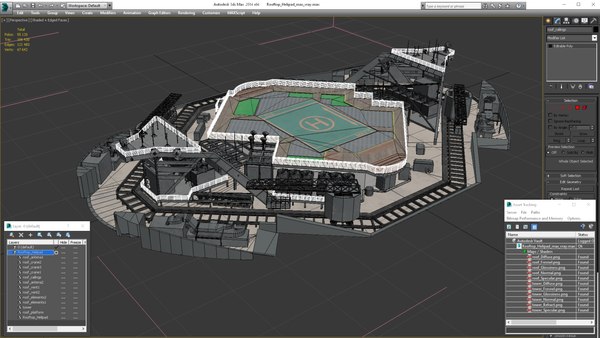Rooftop Helipad 3D model - TurboSquid 1878029