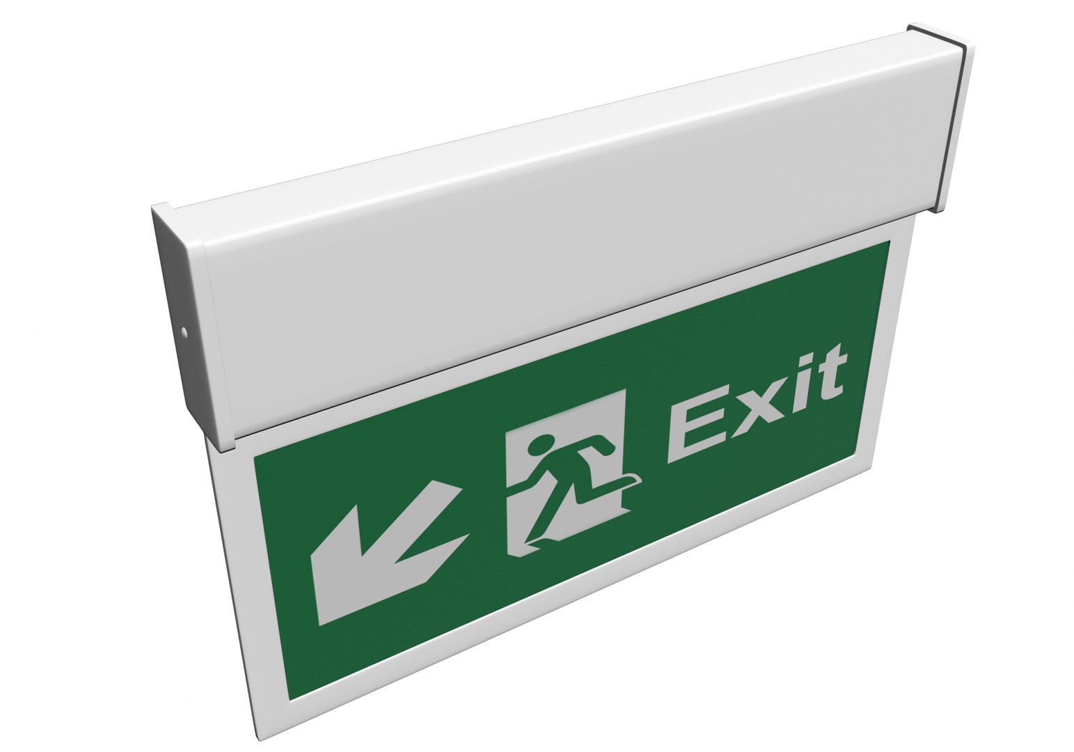 Exit Sign 3D Model - TurboSquid 1724267