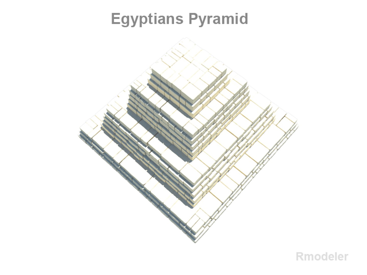 3d Egyptian Pyramids Model