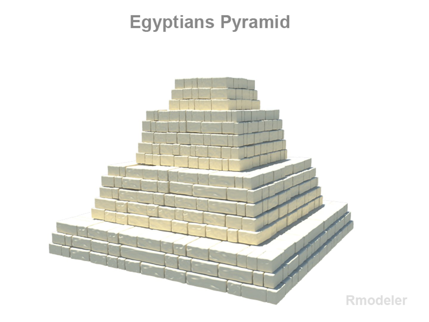 3d Egyptian Pyramids Model