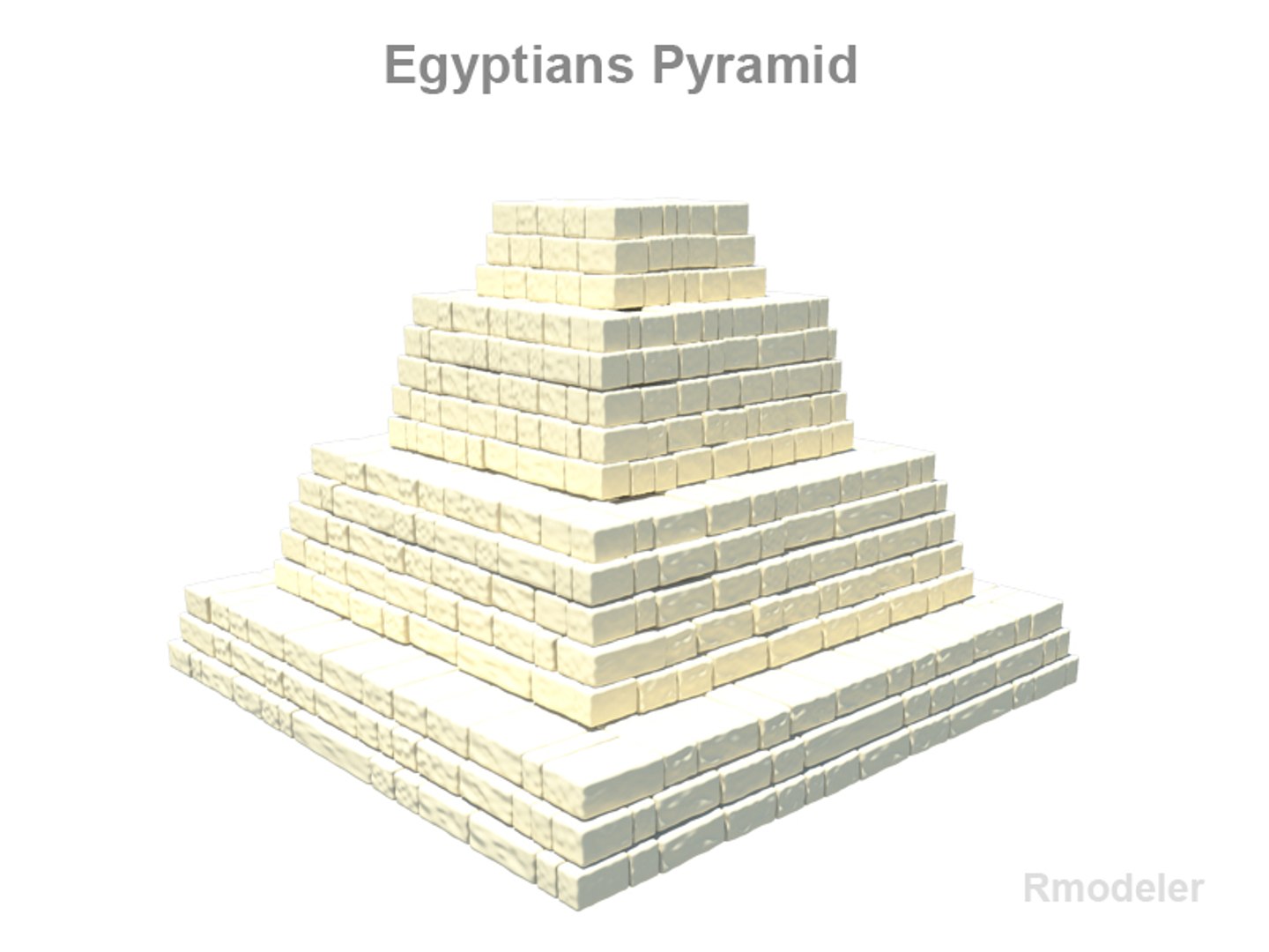 3d Egyptian Pyramids Model