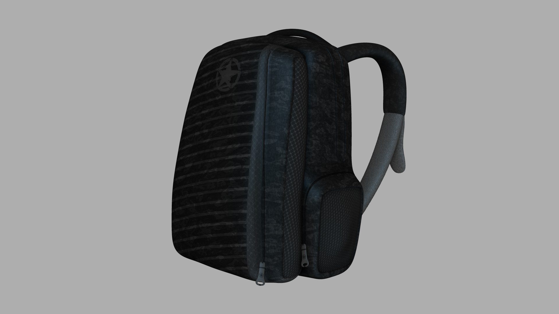 Camouflage Backpack - Character 3D Model - TurboSquid 1648439