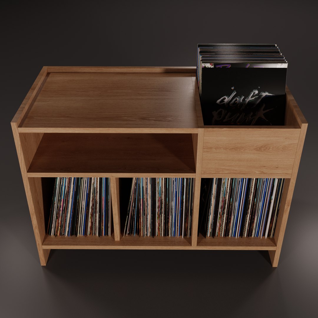 3D Vinyl Storage Model - TurboSquid 1675903