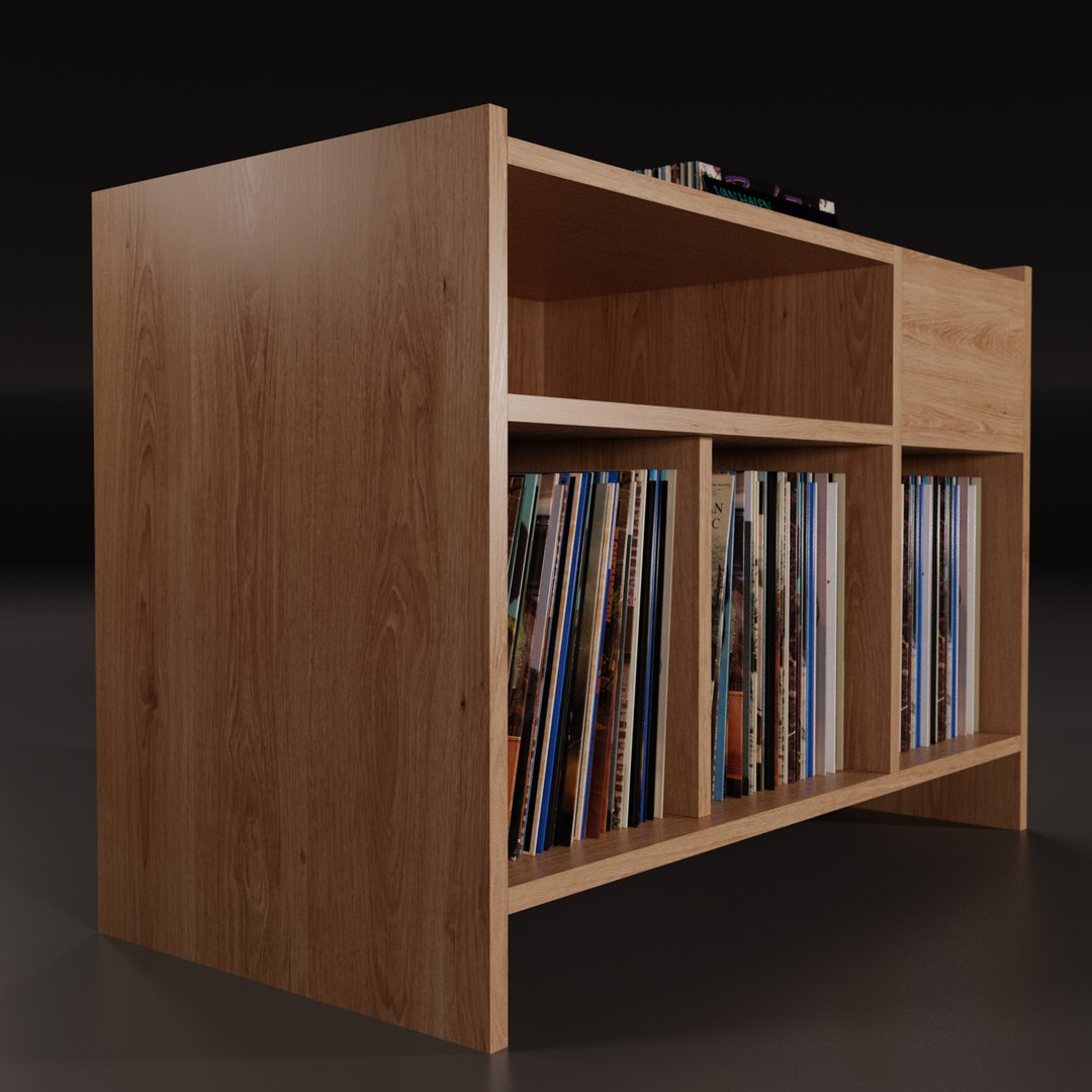 3D Vinyl Storage Model - TurboSquid 1675903