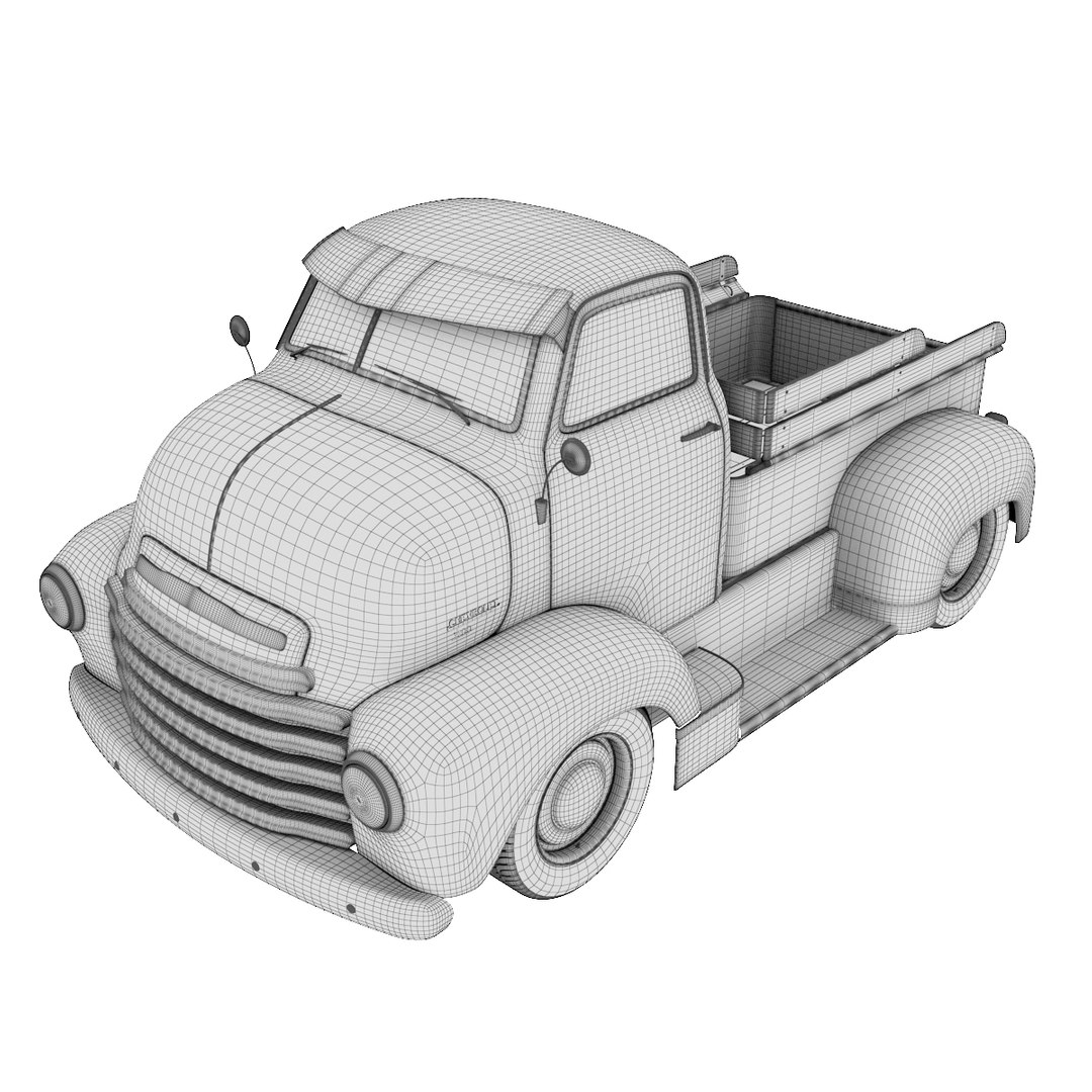 3d Model Of Customized Chevy Truck C