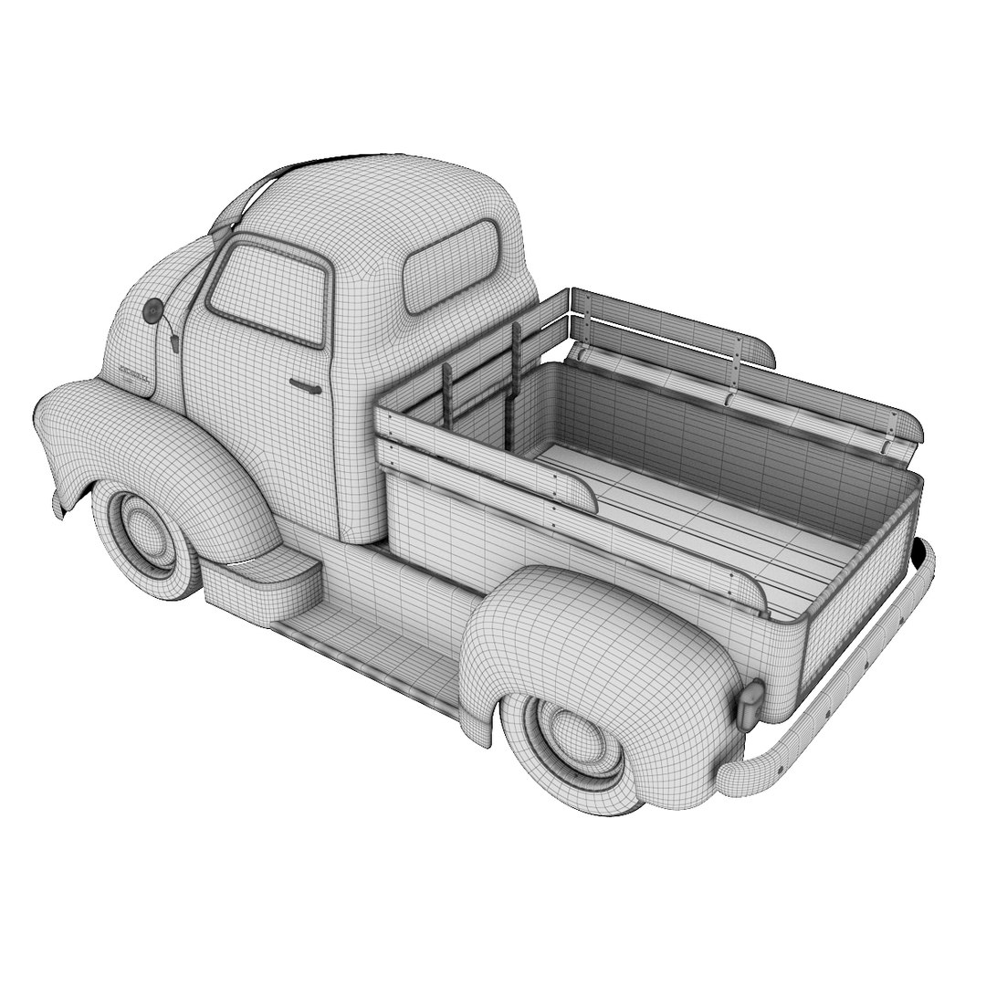 3d Model Of Customized Chevy Truck C