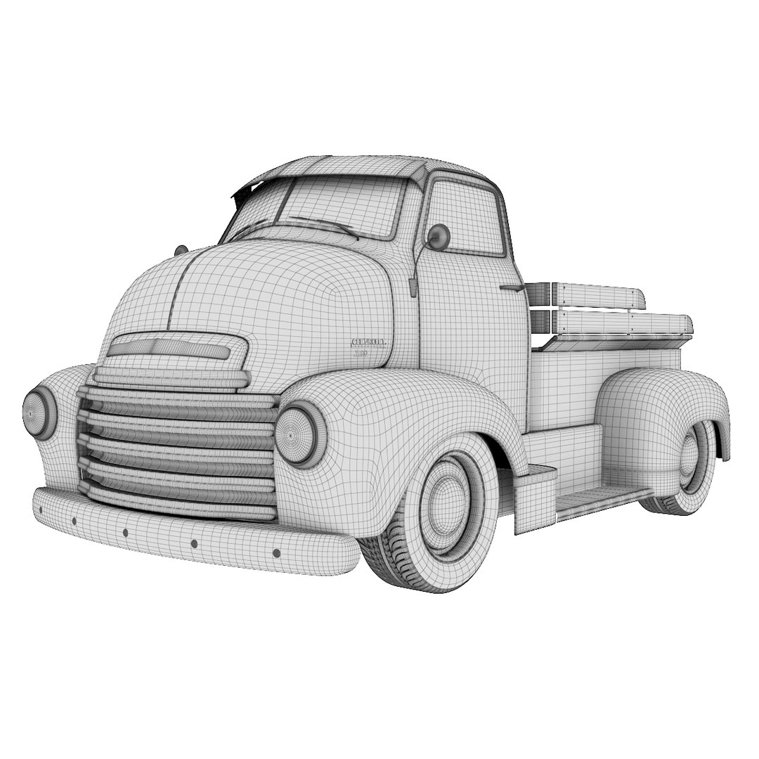 3d Model Of Customized Chevy Truck C