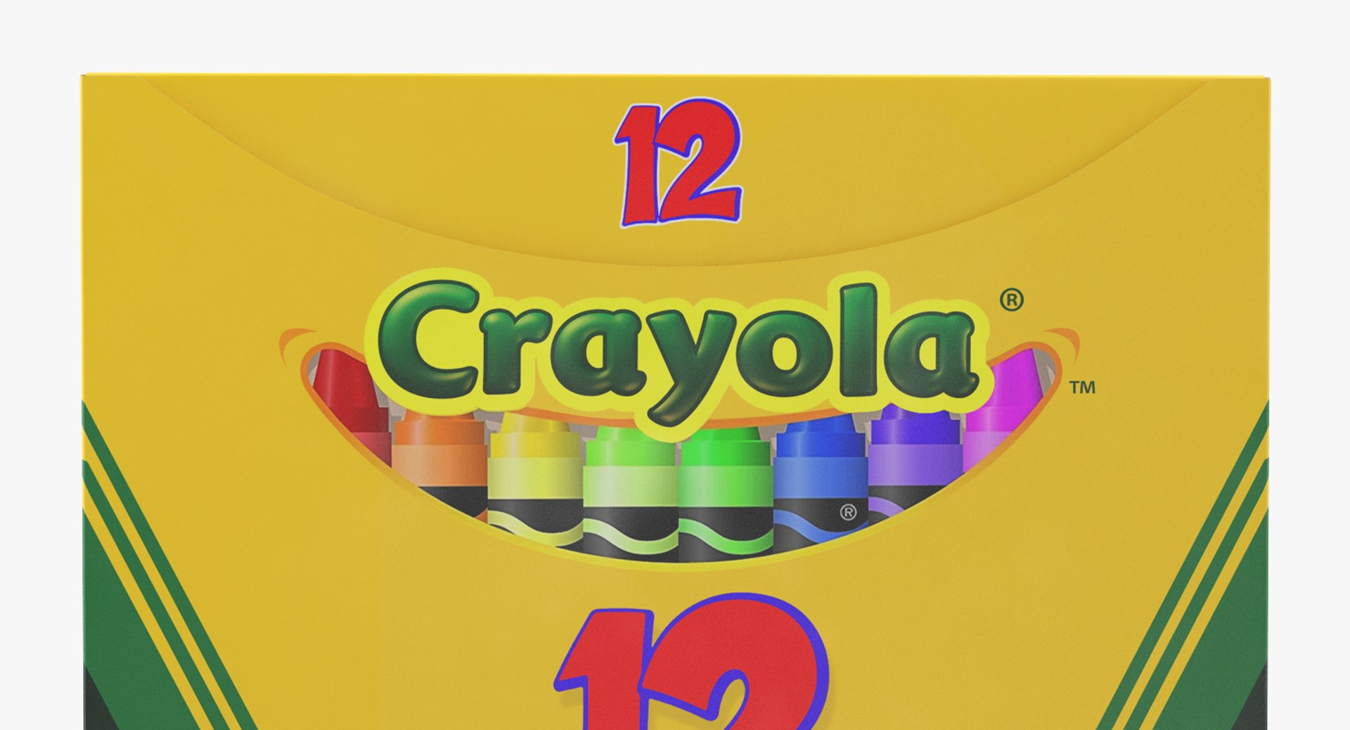 Crayons Box 12 Count Model - TurboSquid 1288580